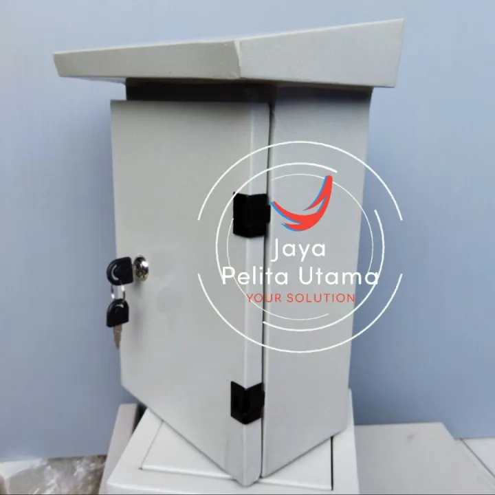 box panel listrik 20x30x15 outdoor pintu luar engsel hitam | Lazada ...