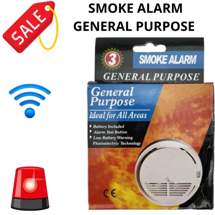 Sensor smoke fire detector sensor kebakaran ss-168 | Lazada Indonesia