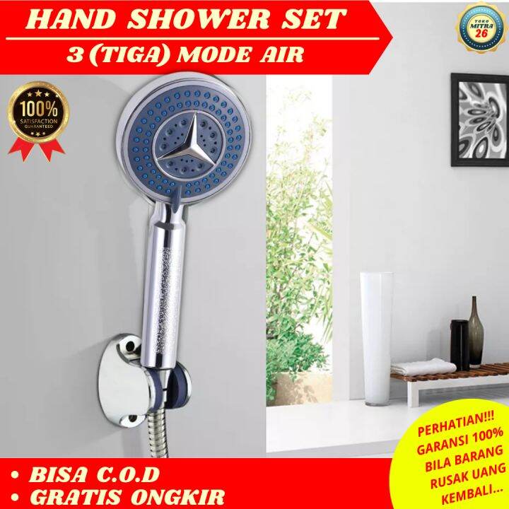 Hand Shower Mandi Set Lengkap Dengan Selang | Lazada Indonesia