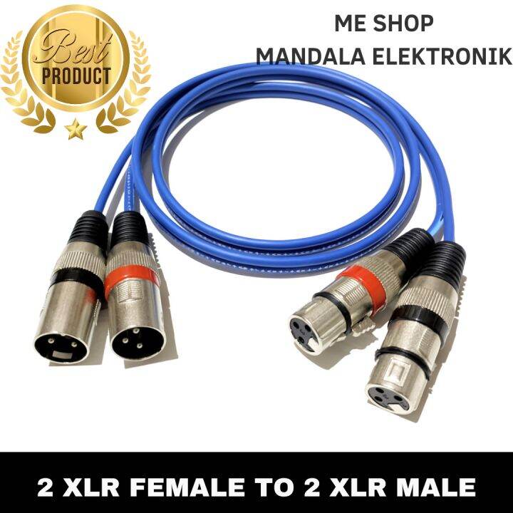 kabel mixer kabel power xlr male to xlr female | Lazada Indonesia