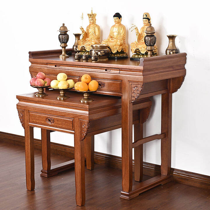 Solid Wood Altar Fragrant Desk Household Buddha Shrine a Long Narrow ...