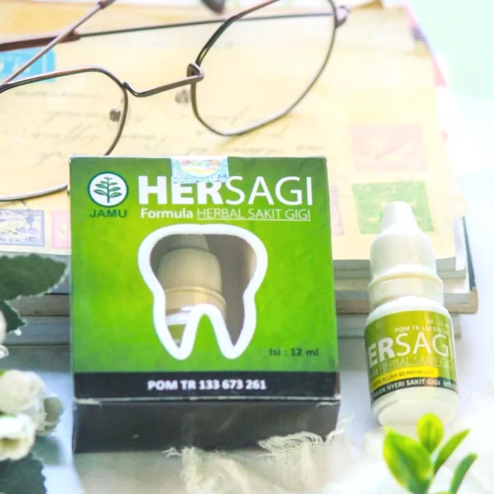 HIU Hersagi Obat Herbal Nyeri Sakit Gigi Berlubang Gigi Ngilu Hersagi ...