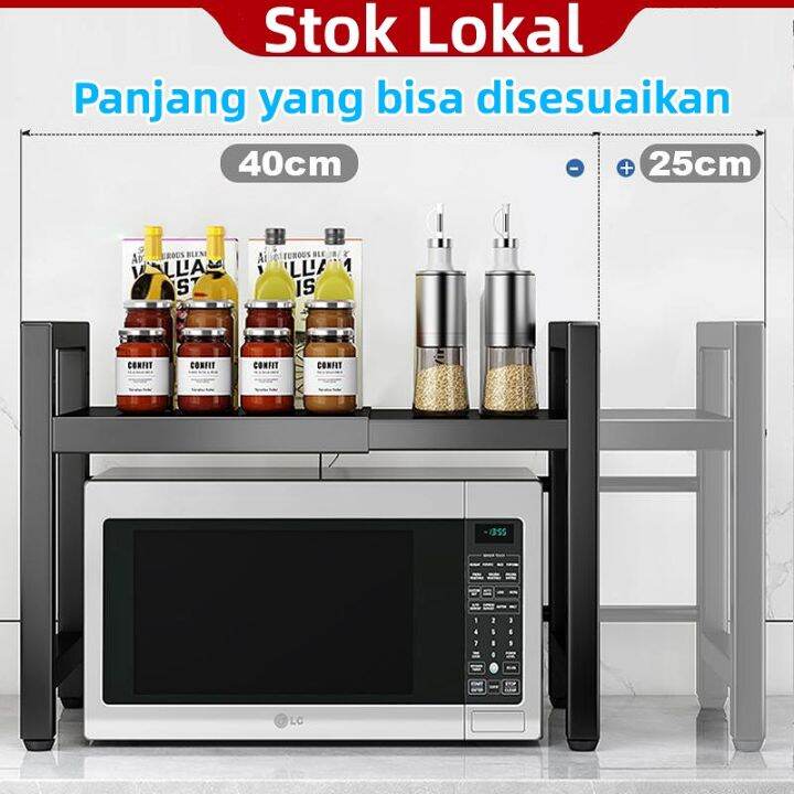 Rak Microwave Perlengkapan Multifungsi Dapur Rak Oven Rak Bumbu Rak ...