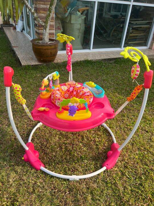 Fisher Price Pink Petals Jumperoo จั๊มเปอร์ของเล่นกระโดด พับได้ สภาพสวย ...