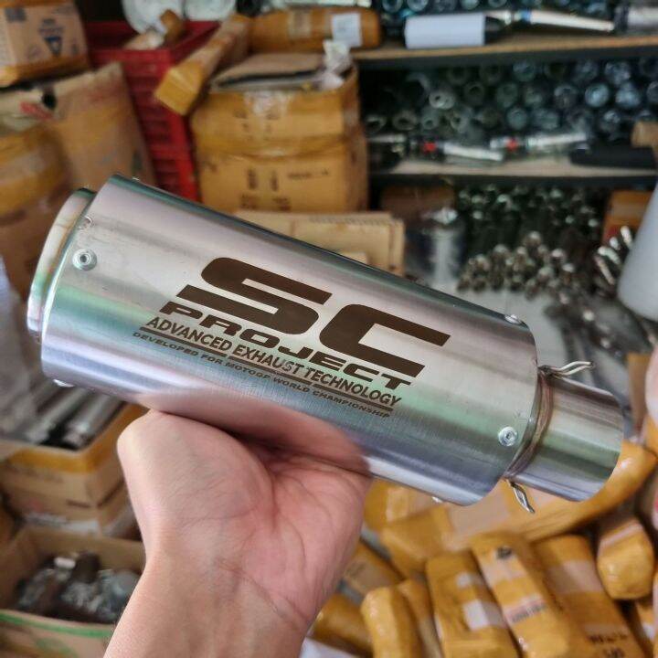 Slincer Knalpot SC Project inlet 50mm Knalpot SC Project titan only ...