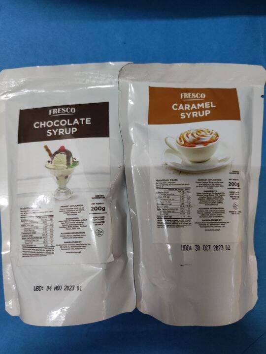 Fresco Chocolate Syrup / Caramel Syrup 200 grams | Lazada PH