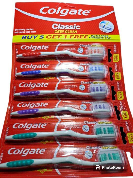 5 +1 promo Colgate Classic toothbrush with cap child kids adult ...
