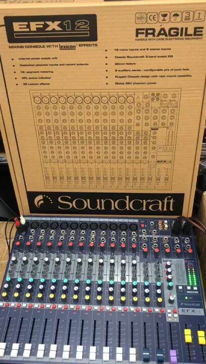 Soundcraft EFX12 Low-cost, high-performance 12-Channel Lexicon effects ...