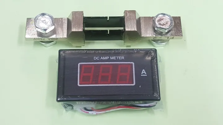 DC แอมป์มิเตอร์ 0-200A DC , Amp METER With Shunt สินค้าในไทยพร้อมส่ง ...