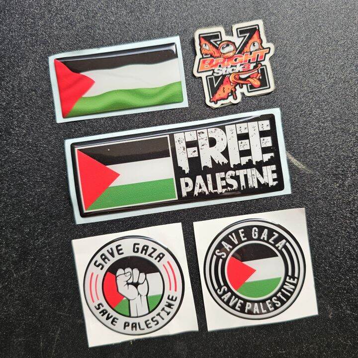 Stiker Emblem Bendera PALESTINA Sticker Emblem FREE PALESTINE Timbul ...