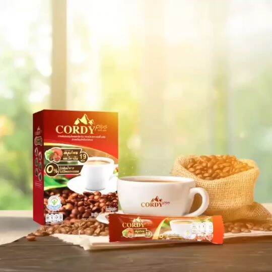 Cordy Plus Coffee กาแฟคอร์ดี้พลัส 5 กล่อง ของแท้ 100% กาแฟสมุนไพร ...