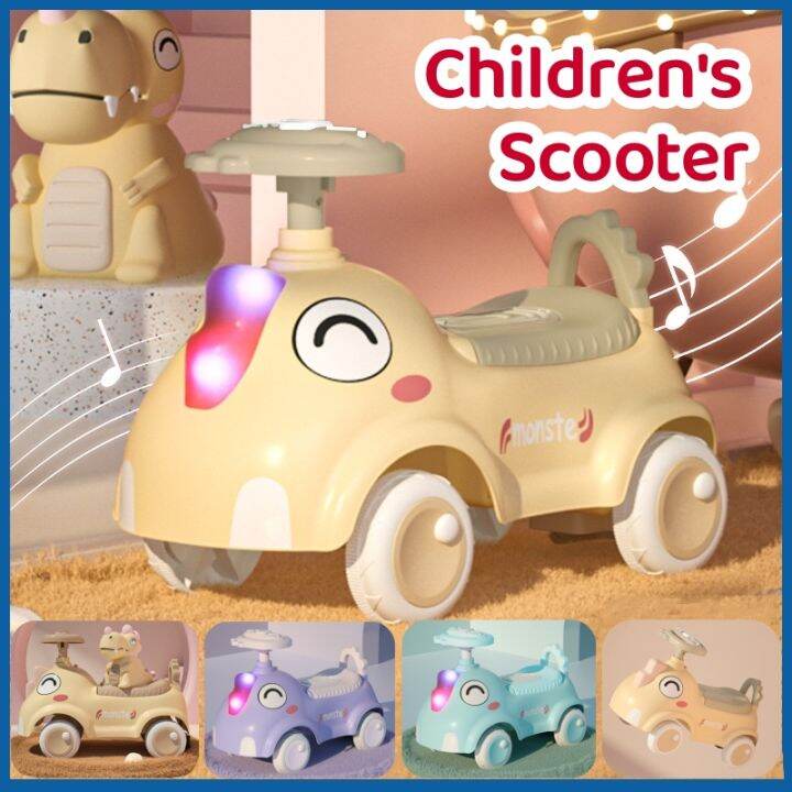 Kids Sliding Car Four Wheels Walker-assisted Outdoor Toy Car for Kids ...