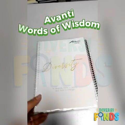 Avanti WORDS of WISDOM Spiral Notebook Thicker Paper W/Plastic Jacket ...