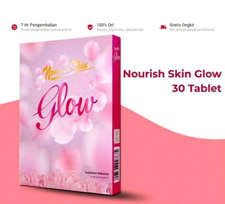 Nourish skin glow 30 tablet 15 tablet/ vitamin kulit 100% original ...