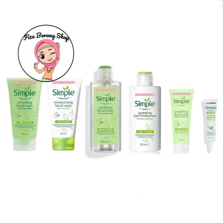 Simple Facial Wash Gel / Moisturising Facial Wash 150ml/Smoothing Scrub ...