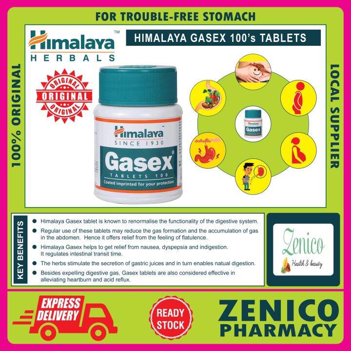 [1005 ORIGINAL]Himalaya Gasex Tablet (For Digestive Disorder) Imporves ...