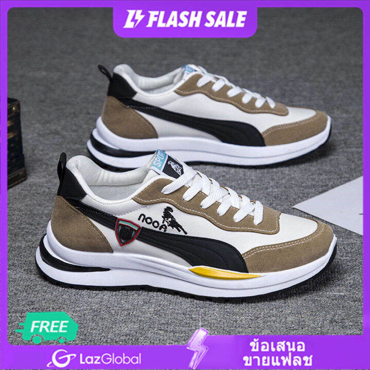 FULAIDA รองเท้ากีฬาผู้ชายสไตล์เกาหลีเทรนด์ใหม่ทุกการแข่งขันรองเท้ากีฬา ...