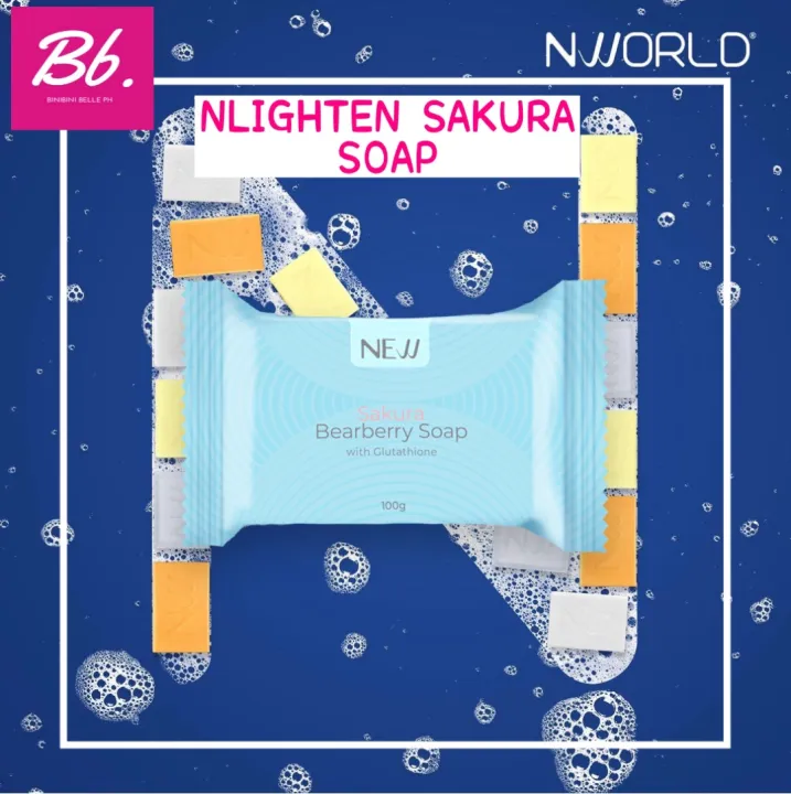 NLIGHTEN SAKURA BEARBERRY W/ GLUTATHIONE SOAP | Lazada PH