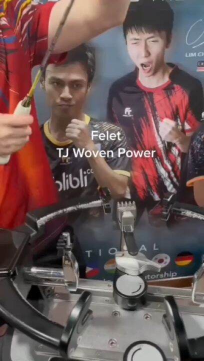 Felet Woven TJ Power V2 Used By Goh V shem Racket 4u 82gram+- High-End ...