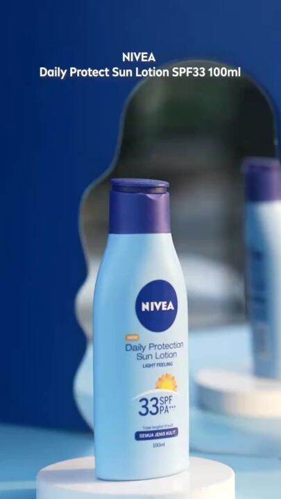 NIVEA Body Lotion Daily Protection Sun SPF33 100ml - Proteksi untuk ...