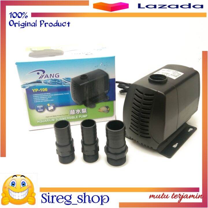 Pompa Celup YANG YP 106, Pompa Celup Air Aquarium/Kolam Ikan 85W ...