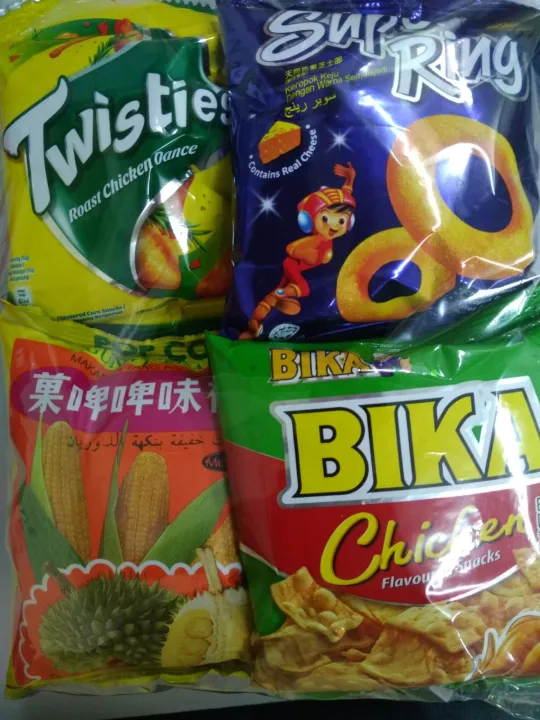 happy snacks (Double Decker) (Mamee perisa ayam) (snek mi mi) (snek Tam ...