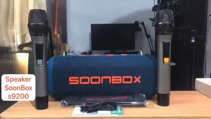 Speaker Soonbox S-9200 + 2 Mic Premium Wireless Karaoke 5.1 | Lazada ...