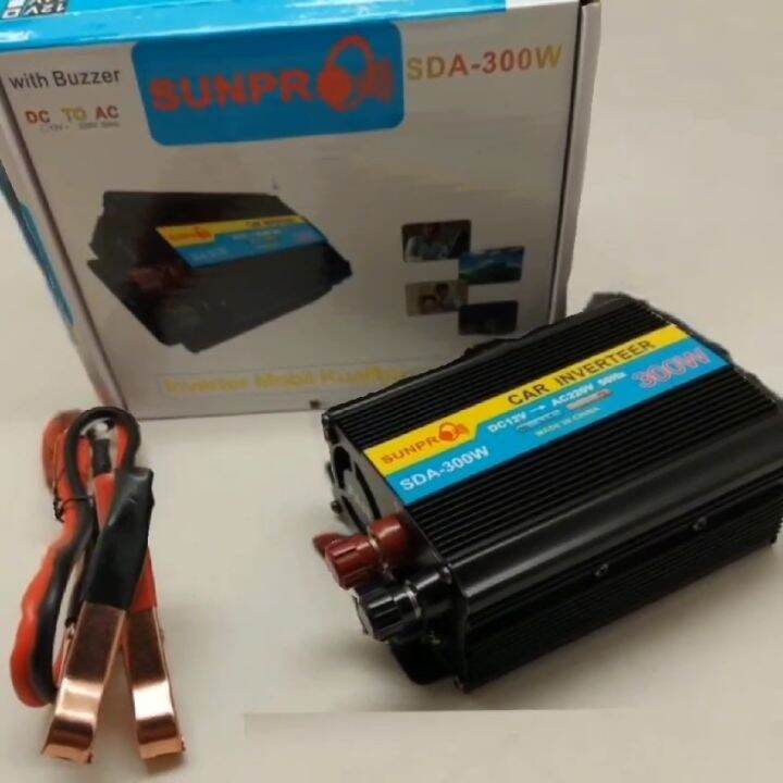 Power Inverter Sunpro SDA-300watt 12V Pengubah daya listrik DC ke AC ...