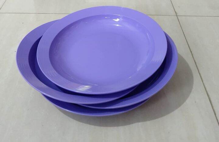 Tupperware Large Deep Plate 550ml x 4pcs | Lazada