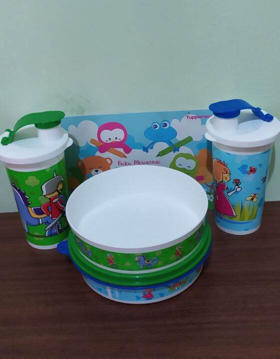 Tupperware Paket Royal Tumbler dan Royal Bowl Gelas minum Anak termurah ...