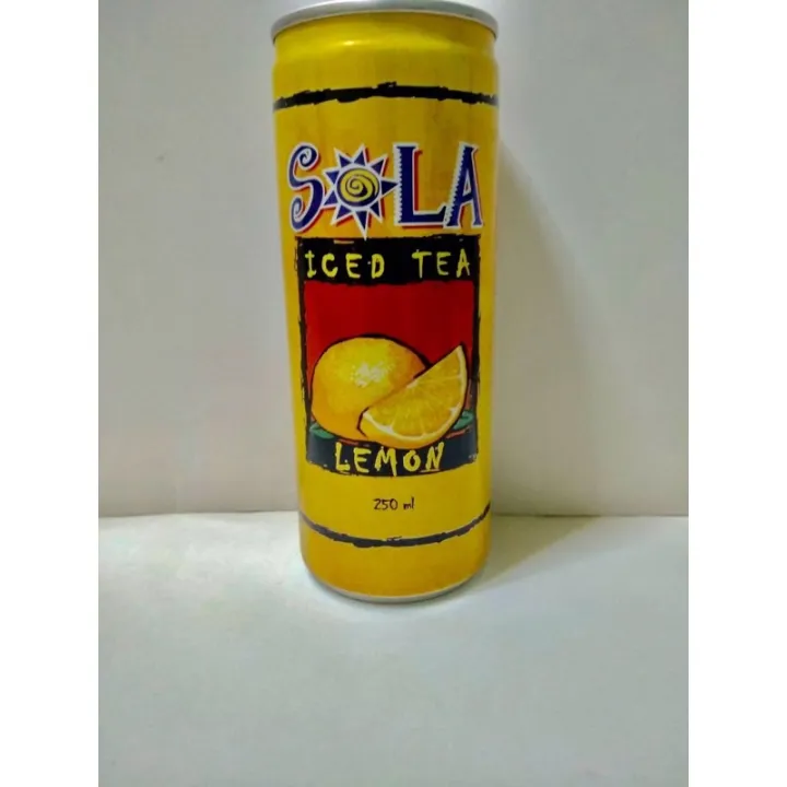 Sola Lemon Iced Tea In Can 250ml | Lazada PH