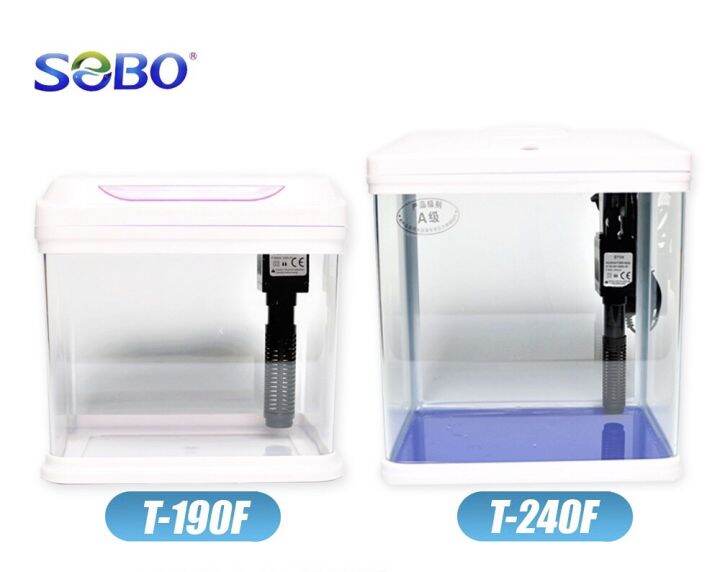 ส่งไว! ตู้ปลาครบเซ็ท ตู้ปลาครบวงจร ปั๊มน้ำ กรอง ไฟ LED SOBO T-190F T ...