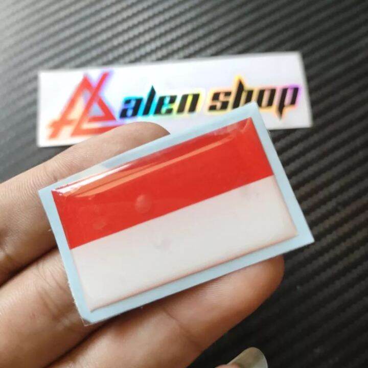 STIKER TIMBUL EMBLEM BENDERA INDONESIA 3D | Lazada Indonesia