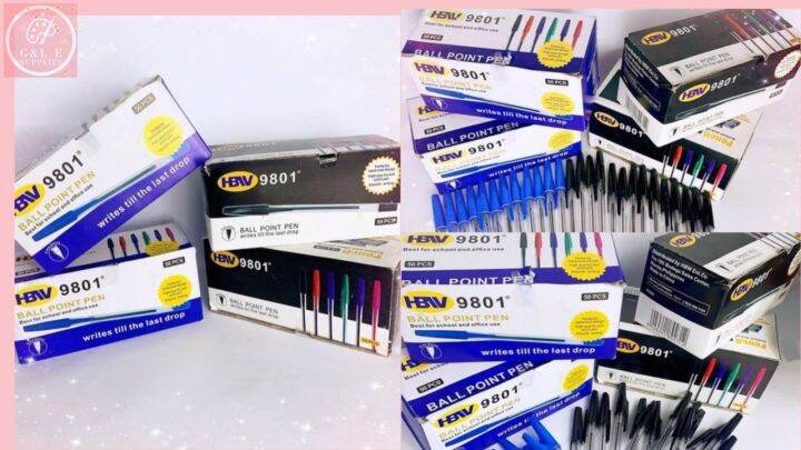 G&L HBW 9801 BallPoint Pens (50 Pens) | Lazada PH
