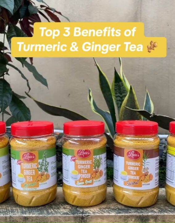 Lexie's Organic Turmeric Ginger Tea Powder with Lemon Grass for Cough ...