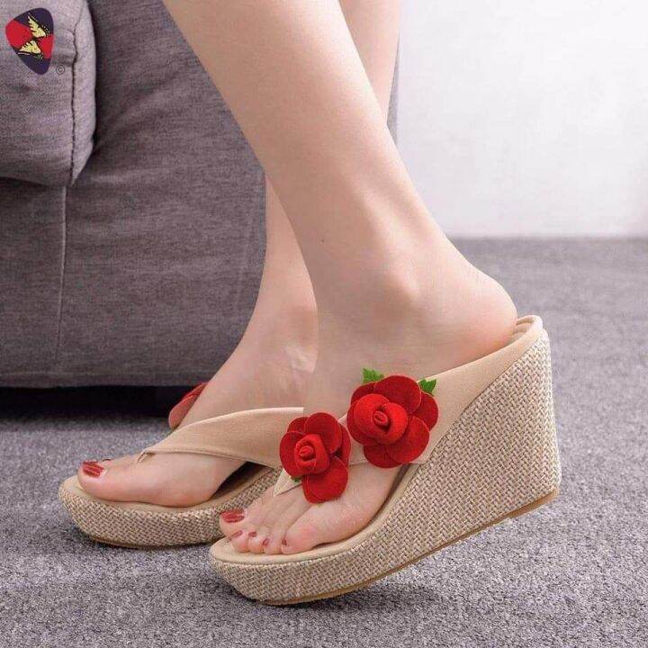 Kelly Flower Wedge Sandals for Women | Lazada PH