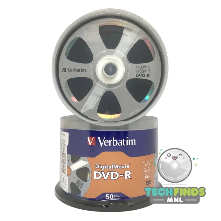 Verbatim Digital Movie DVD-R / DVDR 4.7GB Blank Disc (50 PCS.) | Lazada PH
