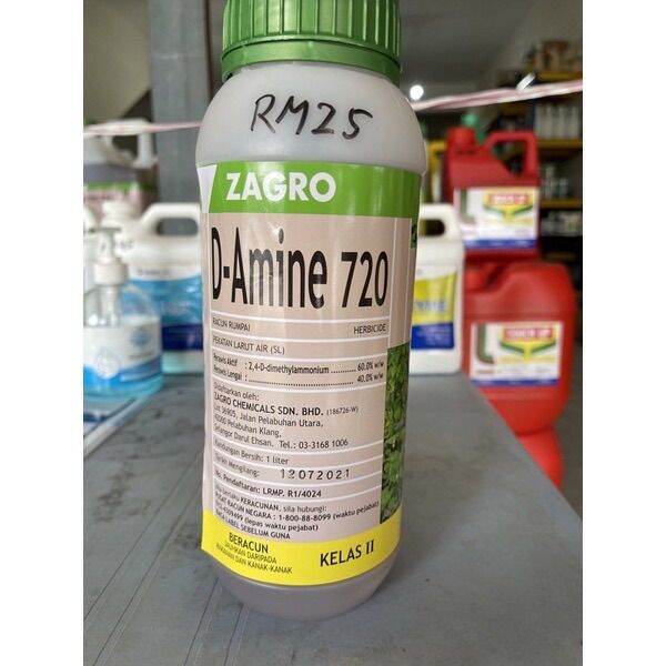 Zagro D-Amine 720 1L-4L racun rumpai / herbicide | Lazada
