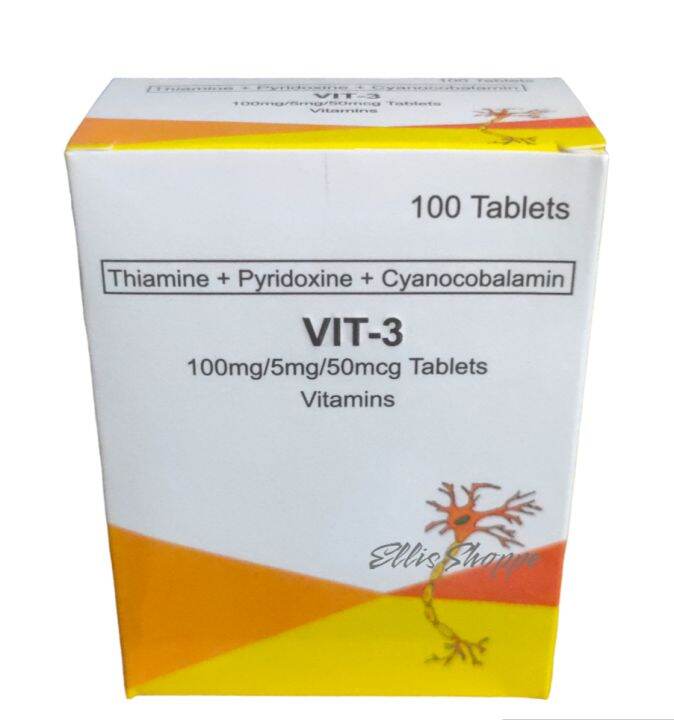 Vit-3 Vitamin B Complex 100 Tablets | Lazada PH