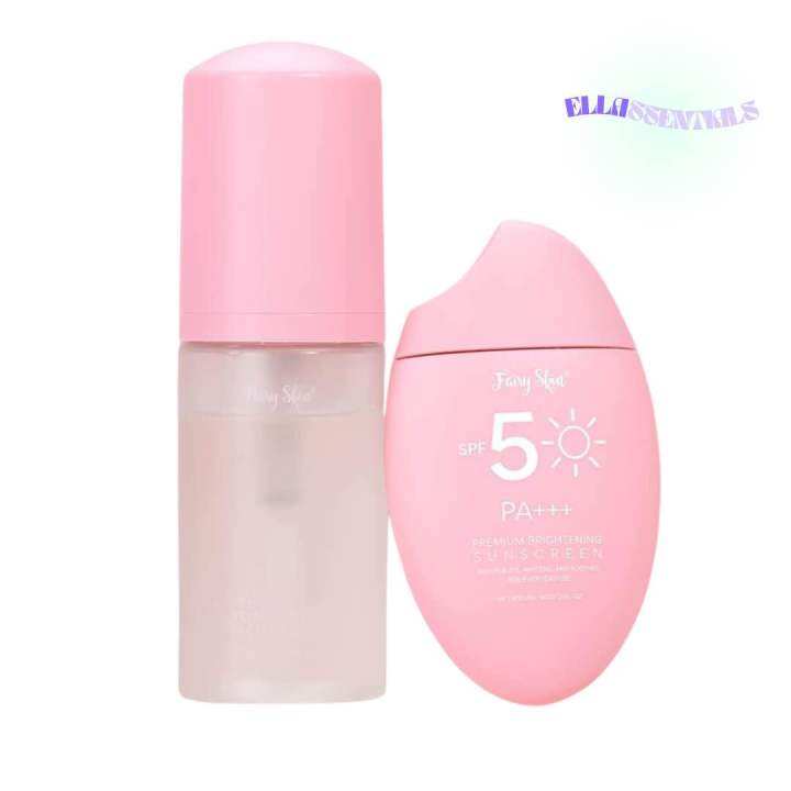 Fairyskin Duo - Brightening Foaming Cleanser & Premium Brightening ...