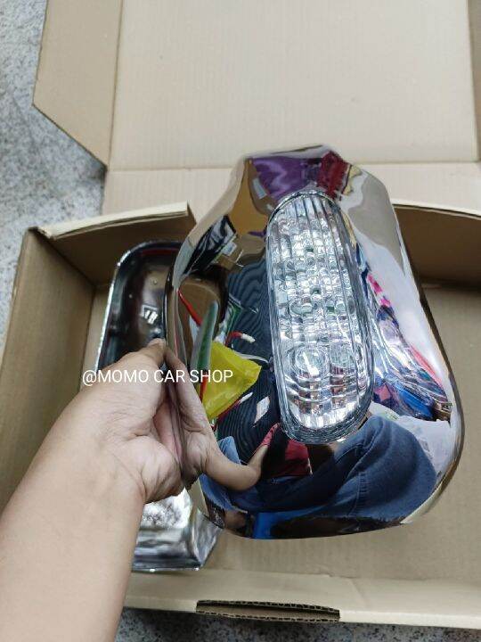 ครอบกระจกมองข้าง ตรงรุ่น ISUZU ดราก้อนมังกรทอง ปี 1997-2002 แบบมีไฟหรี่ ...