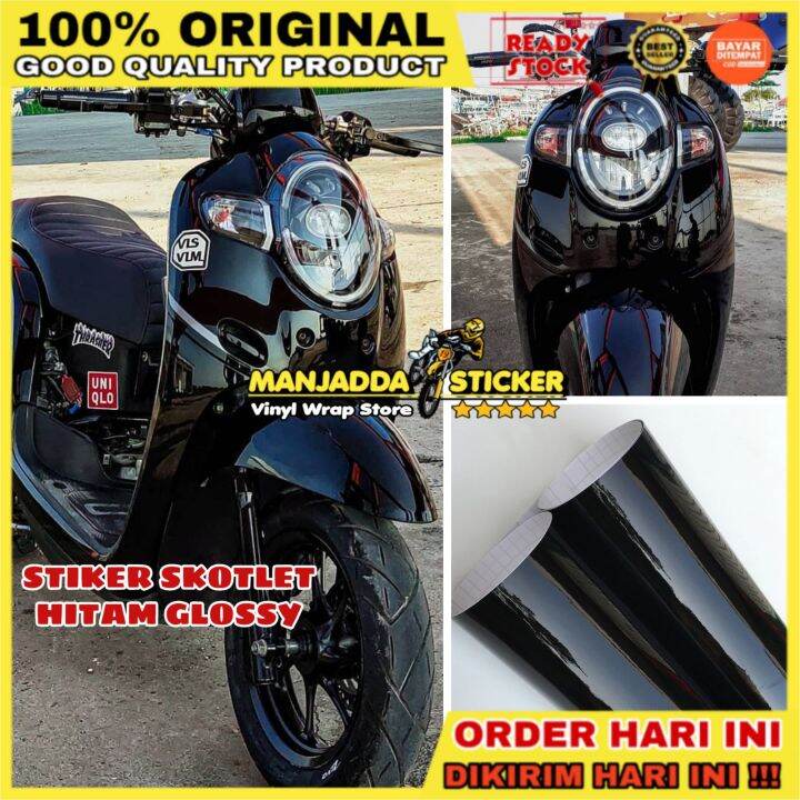 Sticker Skotlet Motor Warna Hitam | Lazada Indonesia