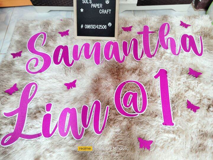 calligraphy letters / name cutout / backdrop / sold per Pc. | Lazada PH