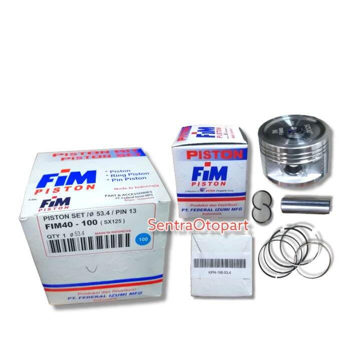 Piston seher kit karisma supra x 125 oversize 100 fim | Lazada Indonesia