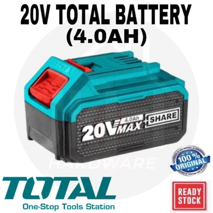 (100%ORIGINAL) 20V TOTAL LI-ION BATTERT 2.0AH 4.0AH | Lazada