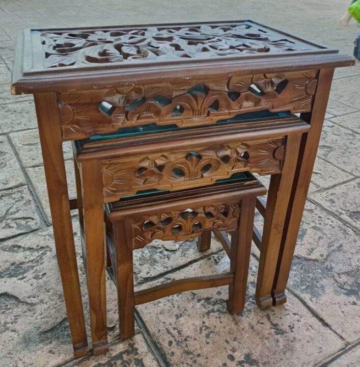 Wooden tables 3in1 | Lazada