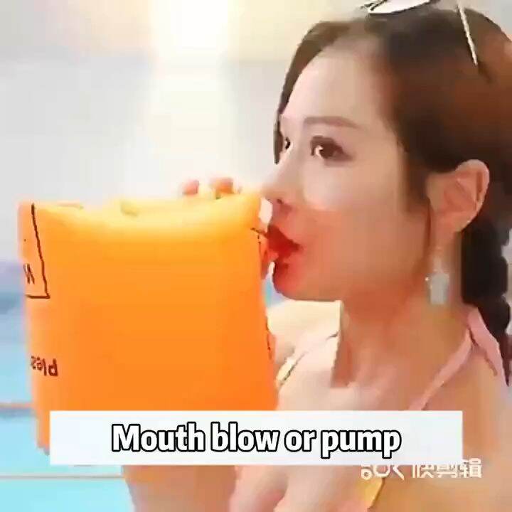 PVC Arm Floater Swimming Arm Ring Inflatable Plain Color Arm Floaters ...