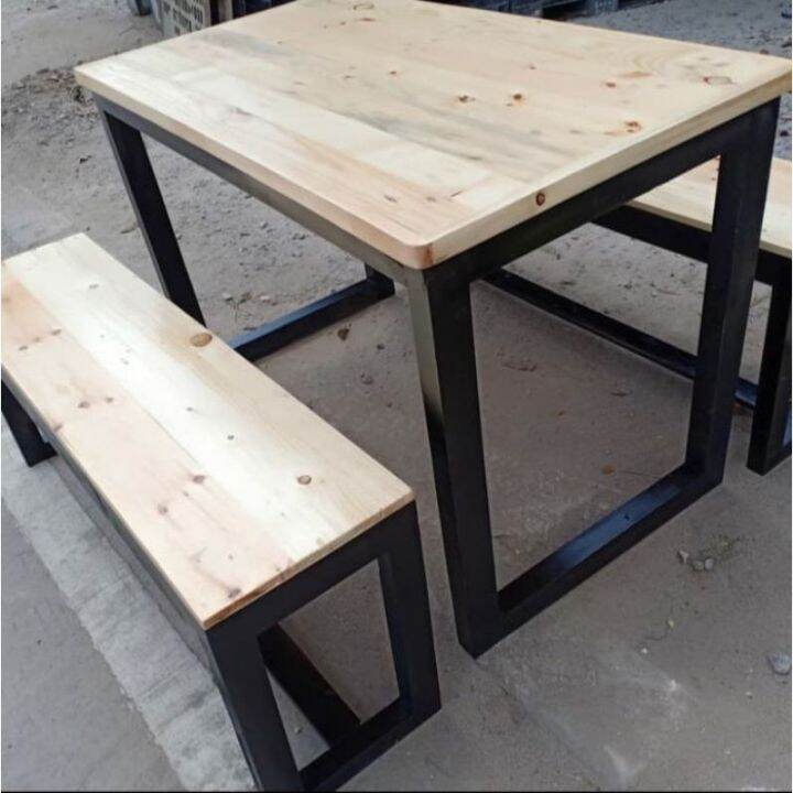 Meja makan warung set meja resto cafe besi holo | Lazada Indonesia