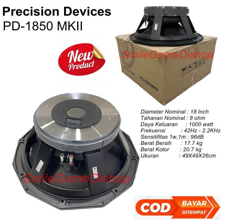 Component Subwoofer 18 Inch Precision Device PD-1850 MKII Speaker Subwoofer 18'' | Lazada Indonesia