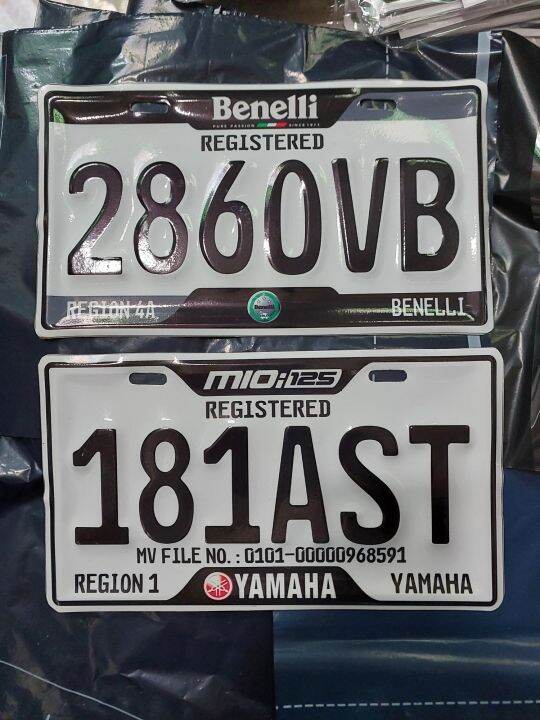 MOTORCYCLE PLATE NUMBER CUSTOMIZE NEW LTO SIZE | Lazada PH